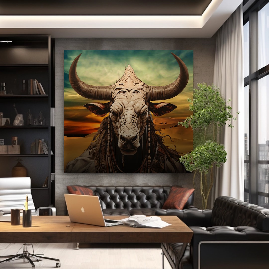 Printable Minotaur Wall Art, Minotaur Wall Art, Minotaur Digital ...