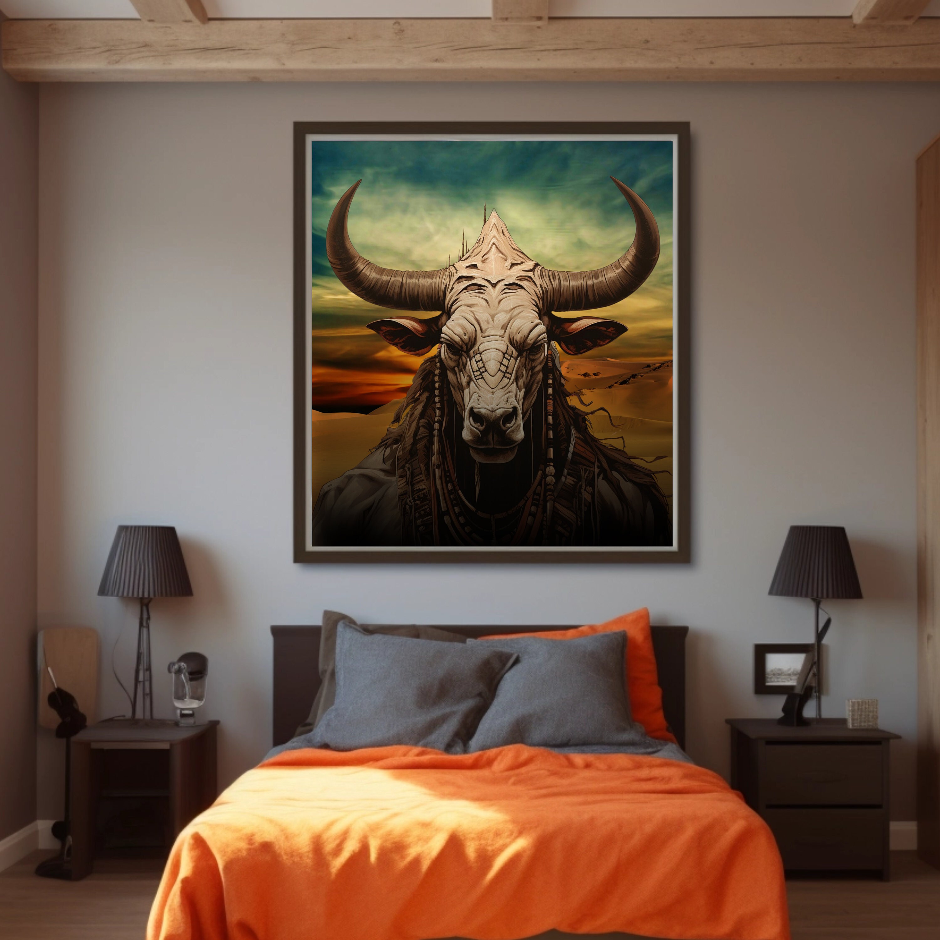 Printable Minotaur Wall Art, Minotaur Wall Art, Minotaur Digital ...