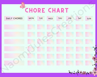Chore Chart for Kids - Etsy
