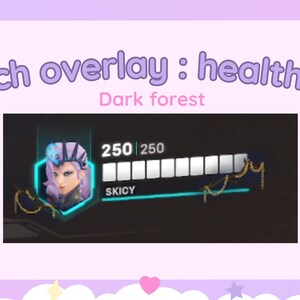 Dark Forest Overwatch Health Bar, Overlay for Stream - Etsy
