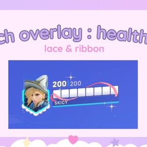 Lace & Ribbon Overwatch Health Bar, Overlay for Stream - Etsy