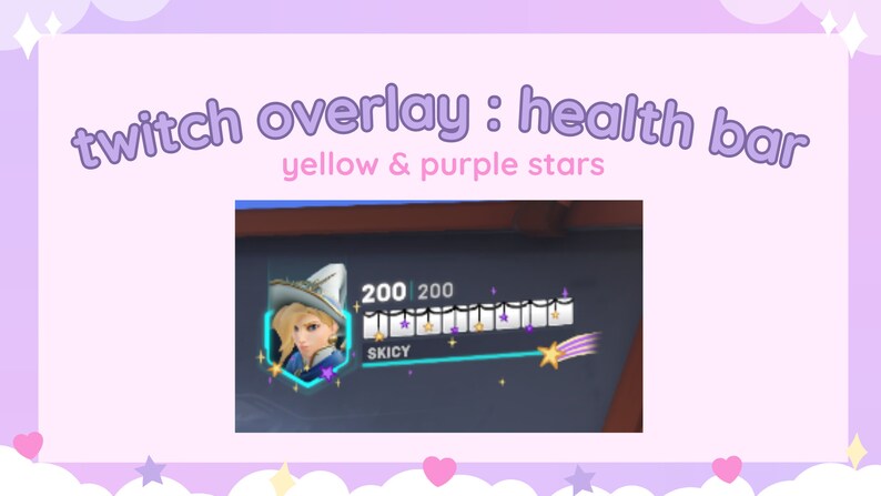 Stars Overwatch Health Bar, Overlay for Stream - Etsy