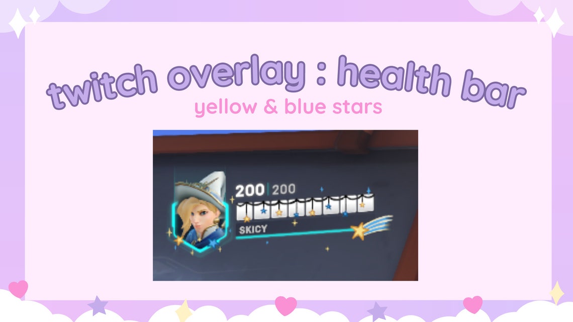 Stars Overwatch Health Bar, Overlay for Stream - Etsy