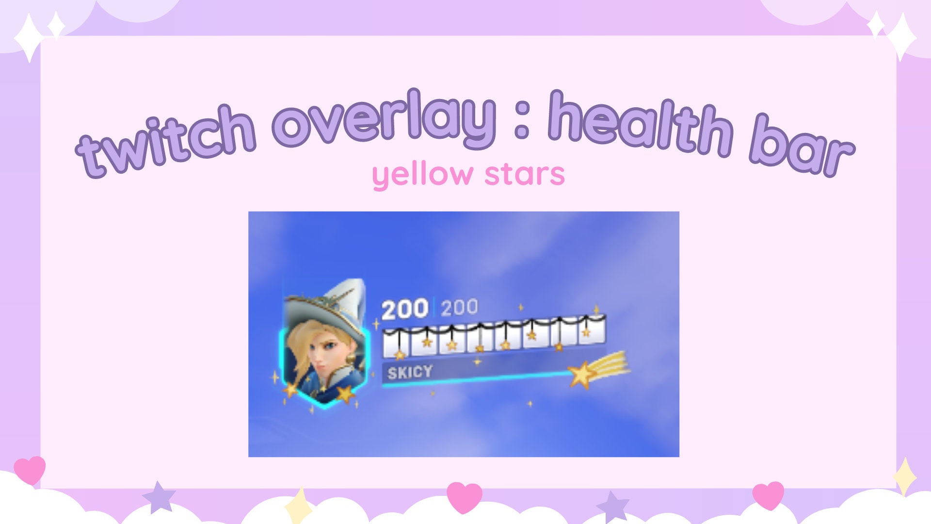 Stars Overwatch Health Bar, Overlay for Stream - Etsy