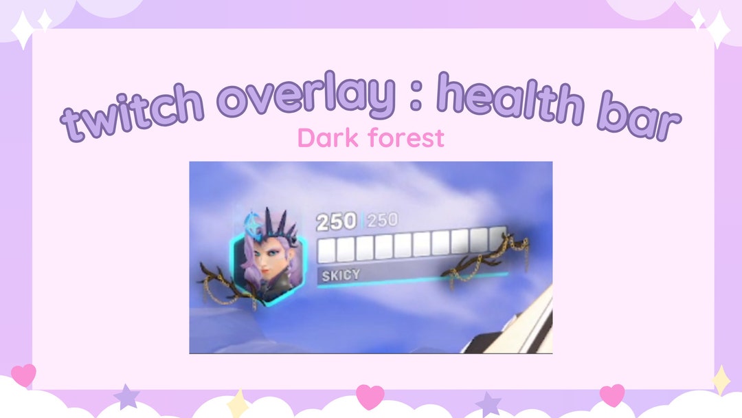Dark Forest Overwatch Health Bar, Overlay for Stream - Etsy