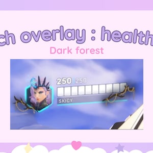 Dark Forest Overwatch Health Bar, Overlay for Stream - Etsy