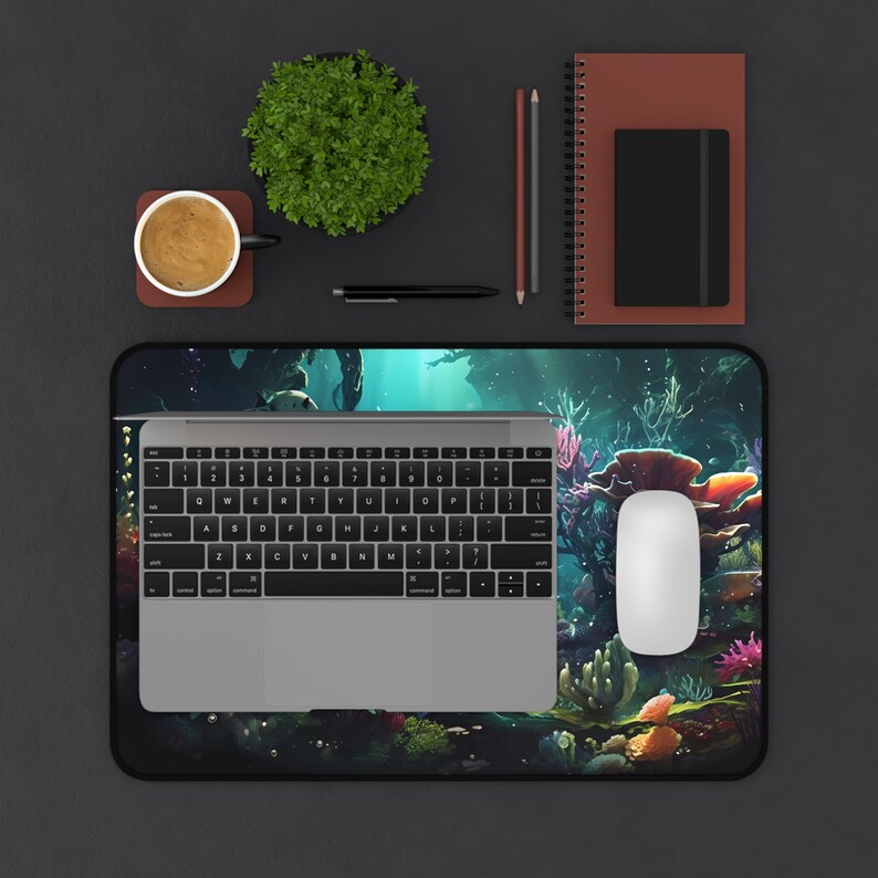 Underwater Garden Sky of Galaxies Mouse Pad Aesthetic Mousepad - Etsy