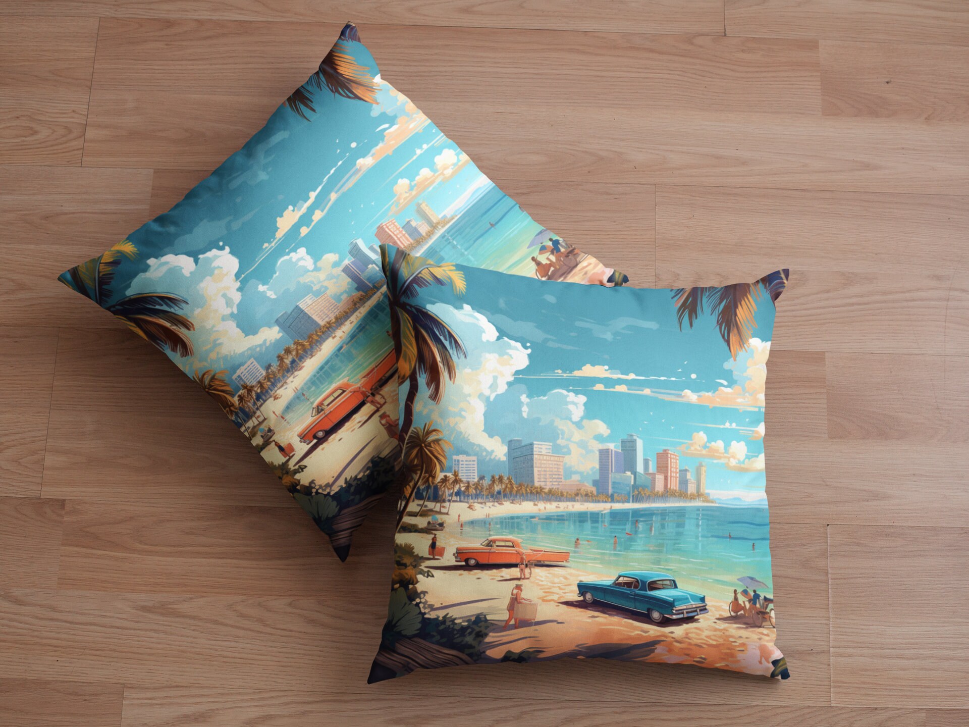 Custom Miami Florida Pillow Décor Personalized Throw Pillow - Etsy