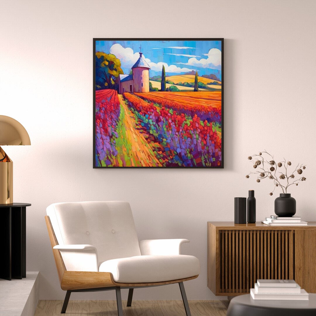 Impressionism Wall Art Australia Vineyard Canvas Winery Harvest Art ...