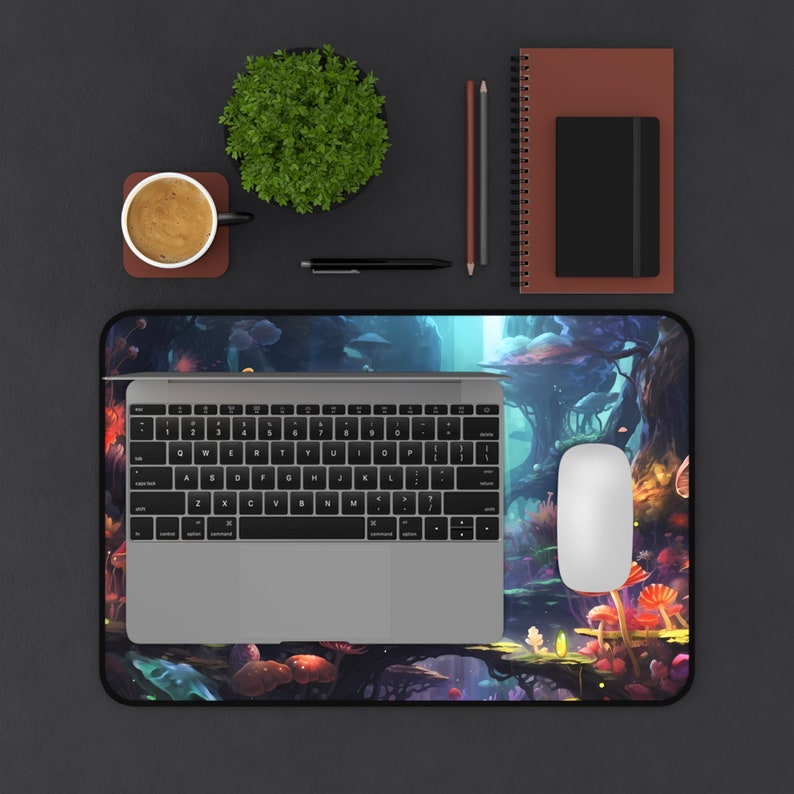 Underwater Garden Sky of Galaxies Mouse Pad Aesthetic Mousepad Desk ...