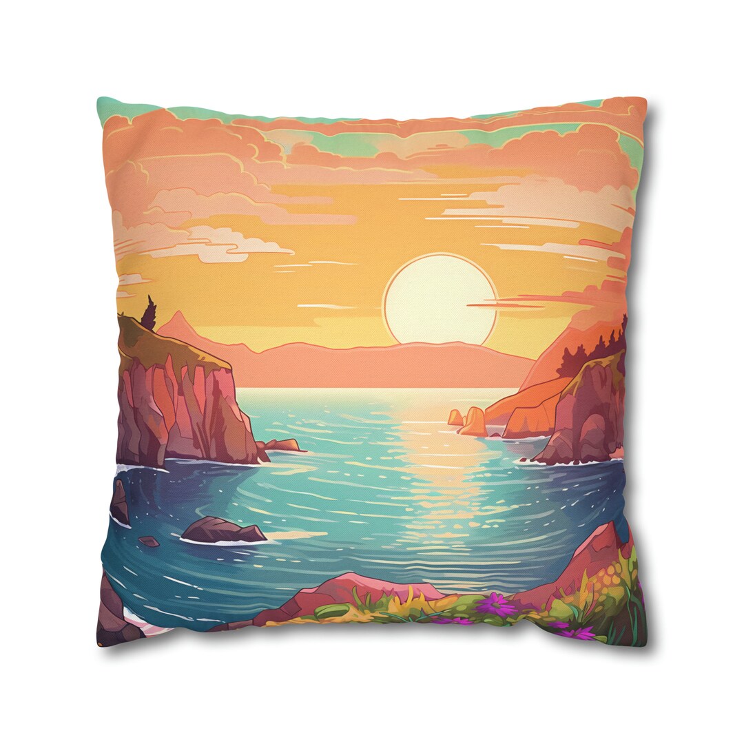Custom Big Sur Pillow Décor Personalized Throw Pillow Cover Decorative ...