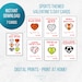 Printable Sports Themed Valentine’s Day Cards, Sports Valentines Day ...