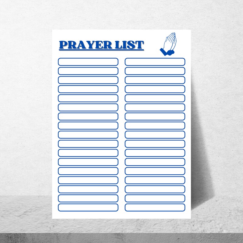 Prayer List - Etsy