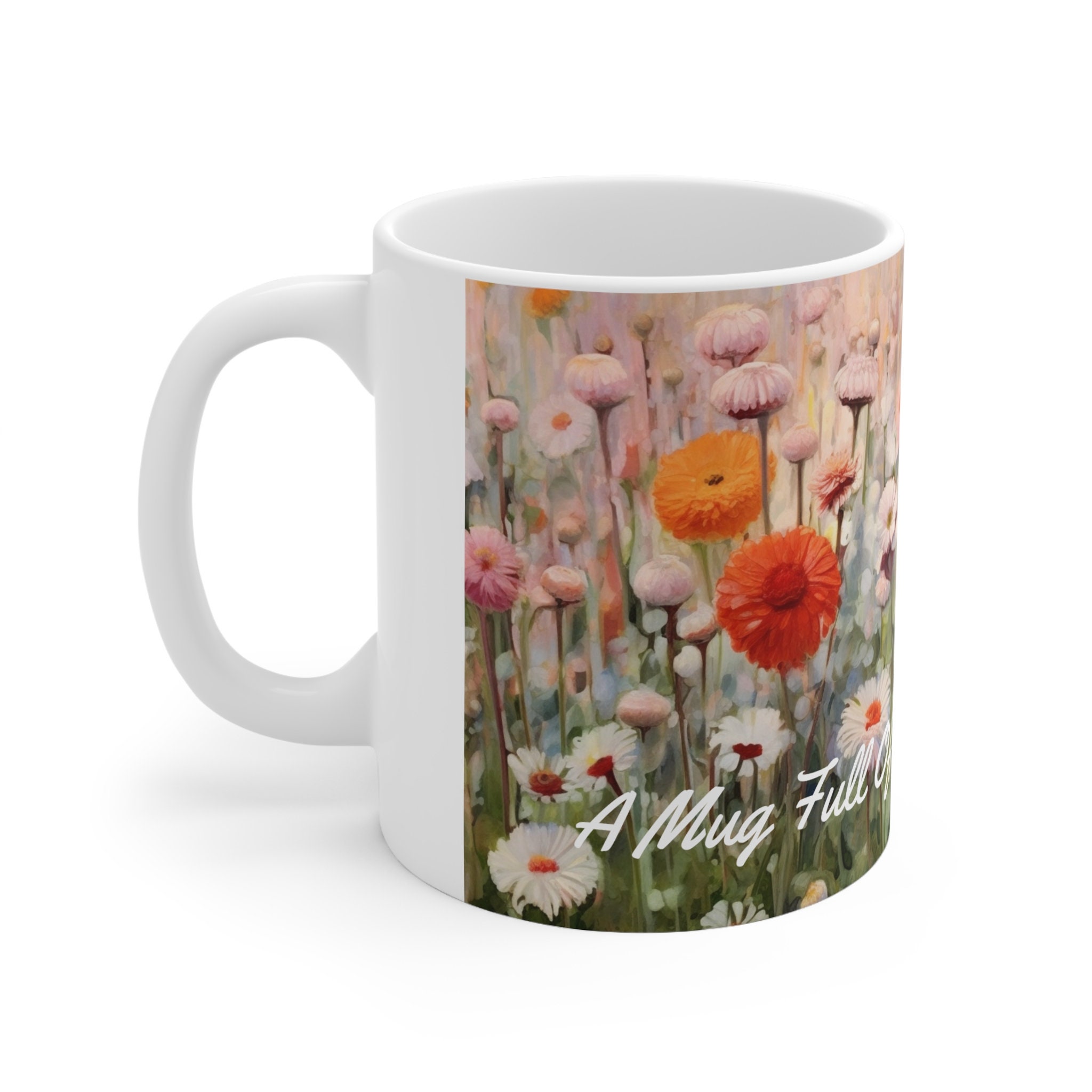 Wildflowers, Floral Mug, Field of Flowers, Botanical Mug, Garden Mug ...