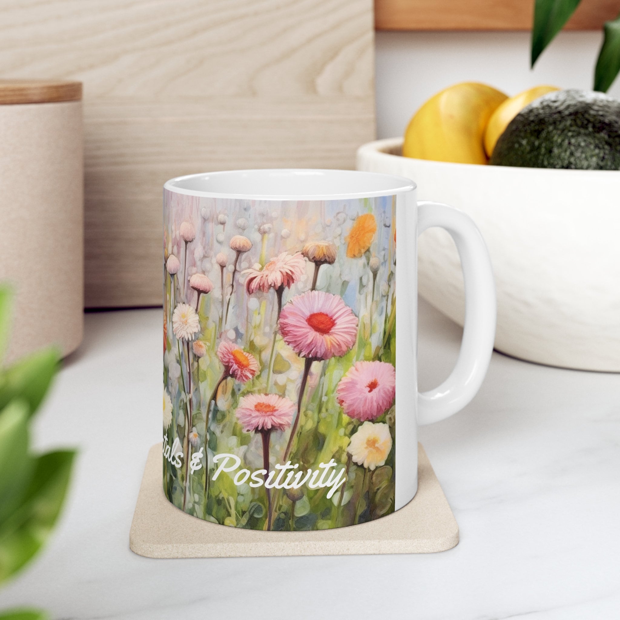 Wildflowers, Floral Mug, Field of Flowers, Botanical Mug, Garden Mug ...