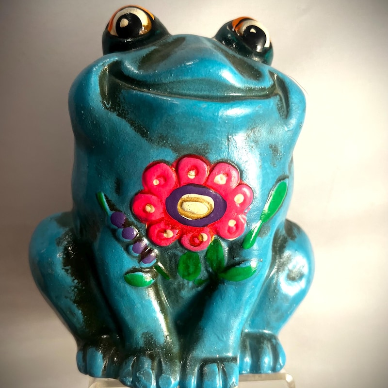 Ceramic Coin Bank Frog - Etsy