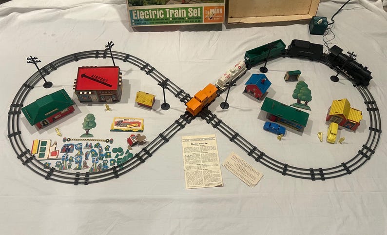 Vintage Marx Electric Train Set W/ Box, Transformer, Accessories ...