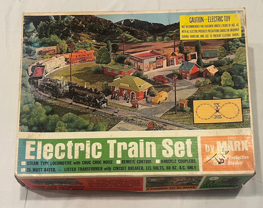 Vintage Marx Electric Train Set W/ Box, Transformer, Accessories ...