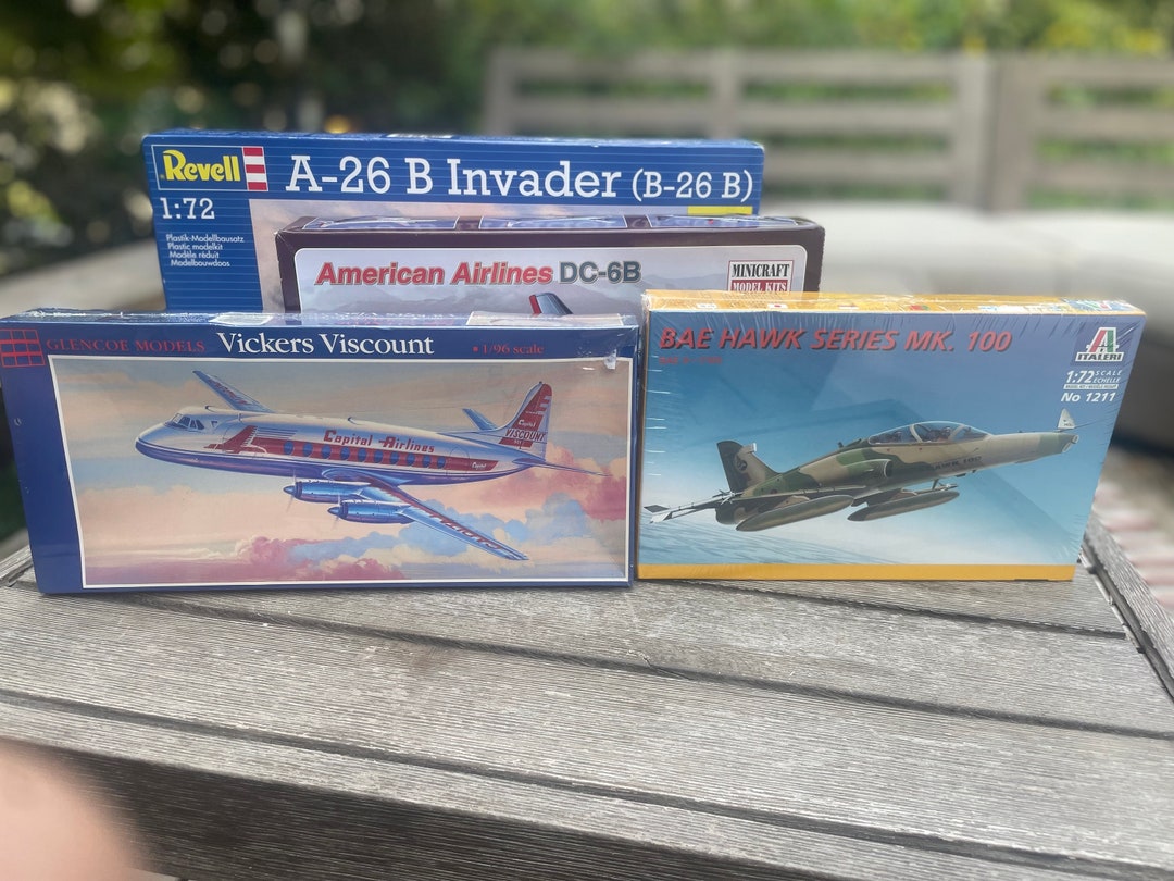 4 Vintage Airplane Models New Sealed Boxes - Etsy
