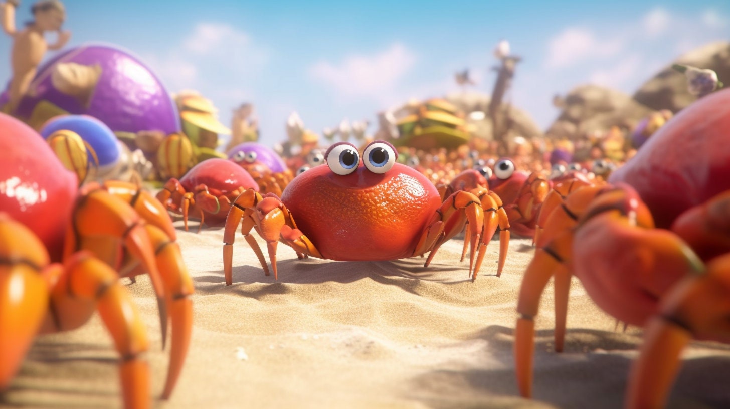 Cartoon Crabs - Etsy