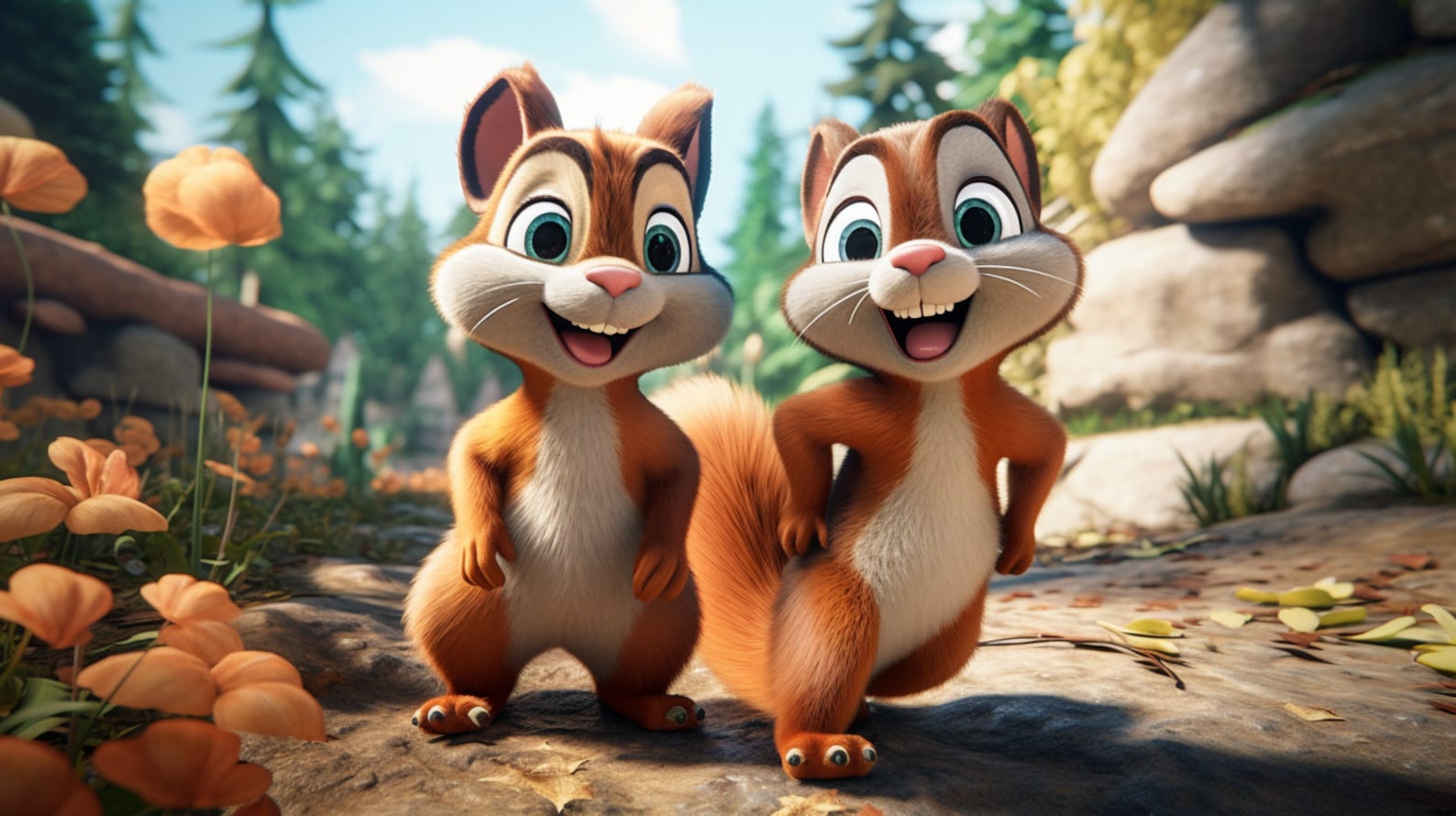 Cartoon Chipmunks - Etsy