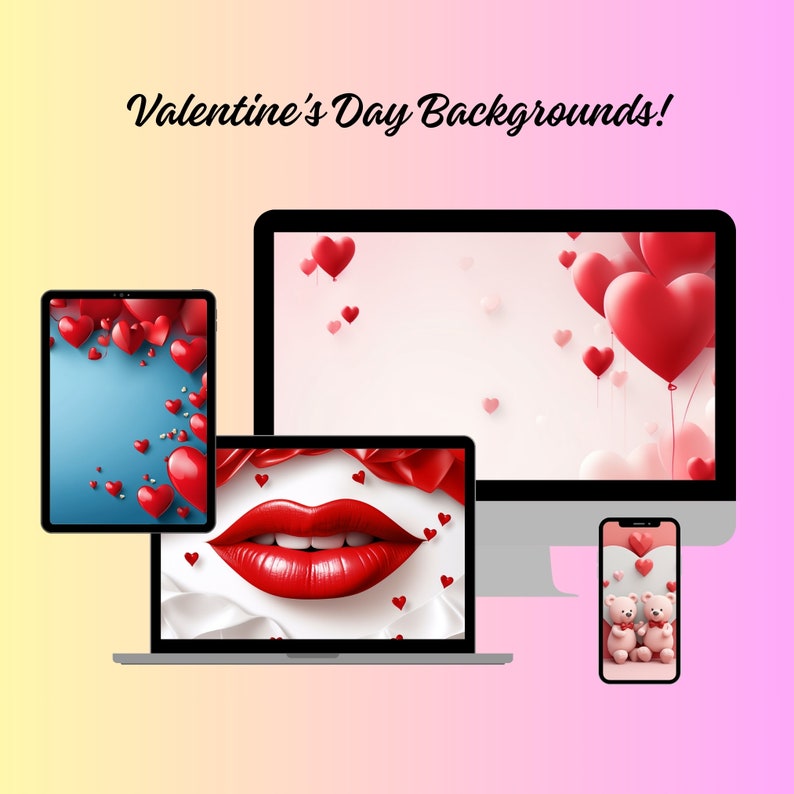 Valentines Day Digital Background PNG Valentine Digital Paper PNG ...