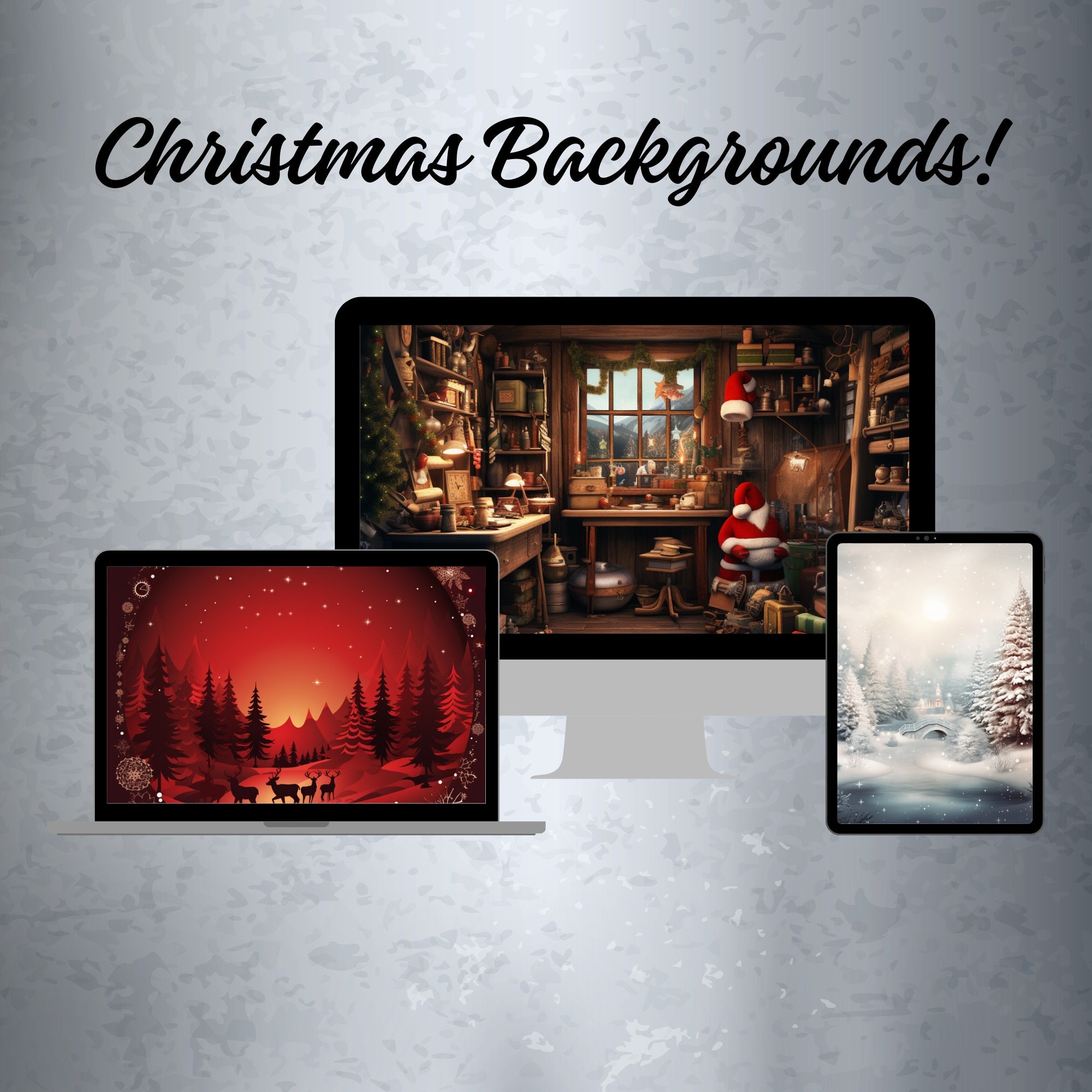 Christmas Digital Background PNG Christmas Digital Paper PNG Instant ...