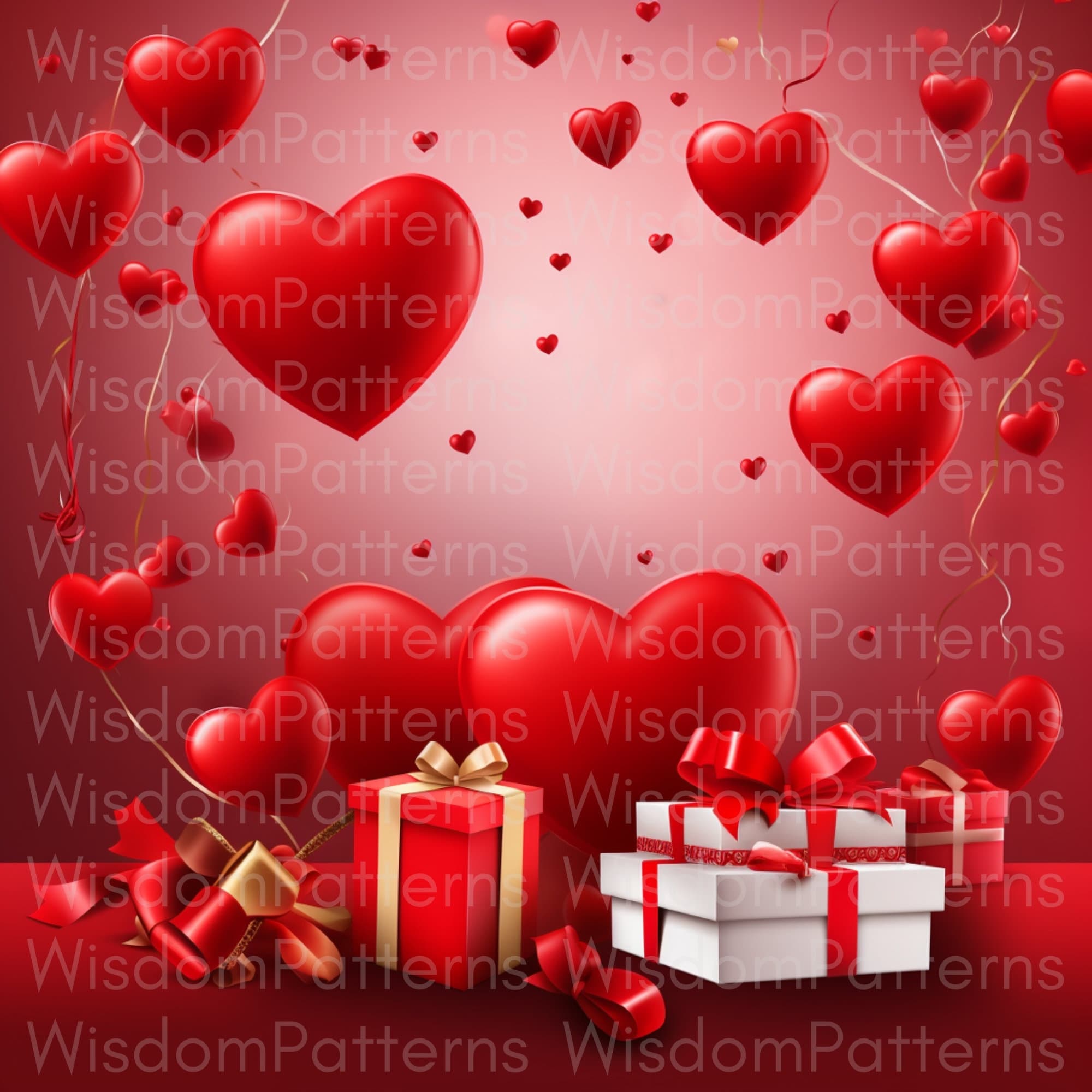 Valentines Day Digital Background PNG Valentine Digital Paper PNG ...