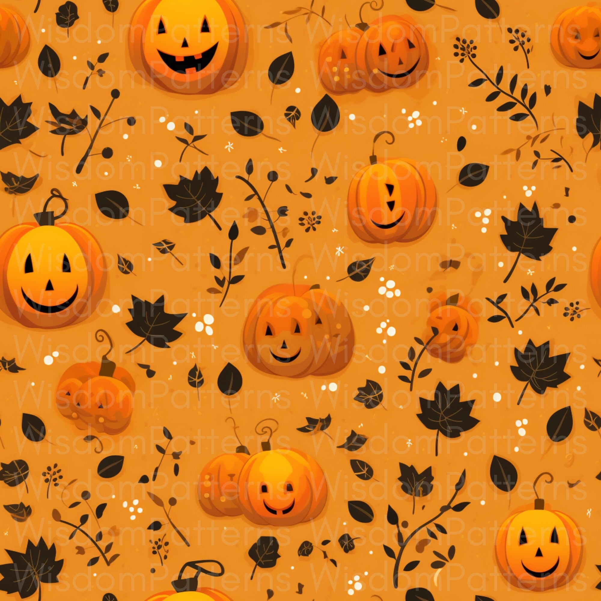 Halloween Pattern PNG Pumpkin Patch Pattern PNG Instant - Etsy