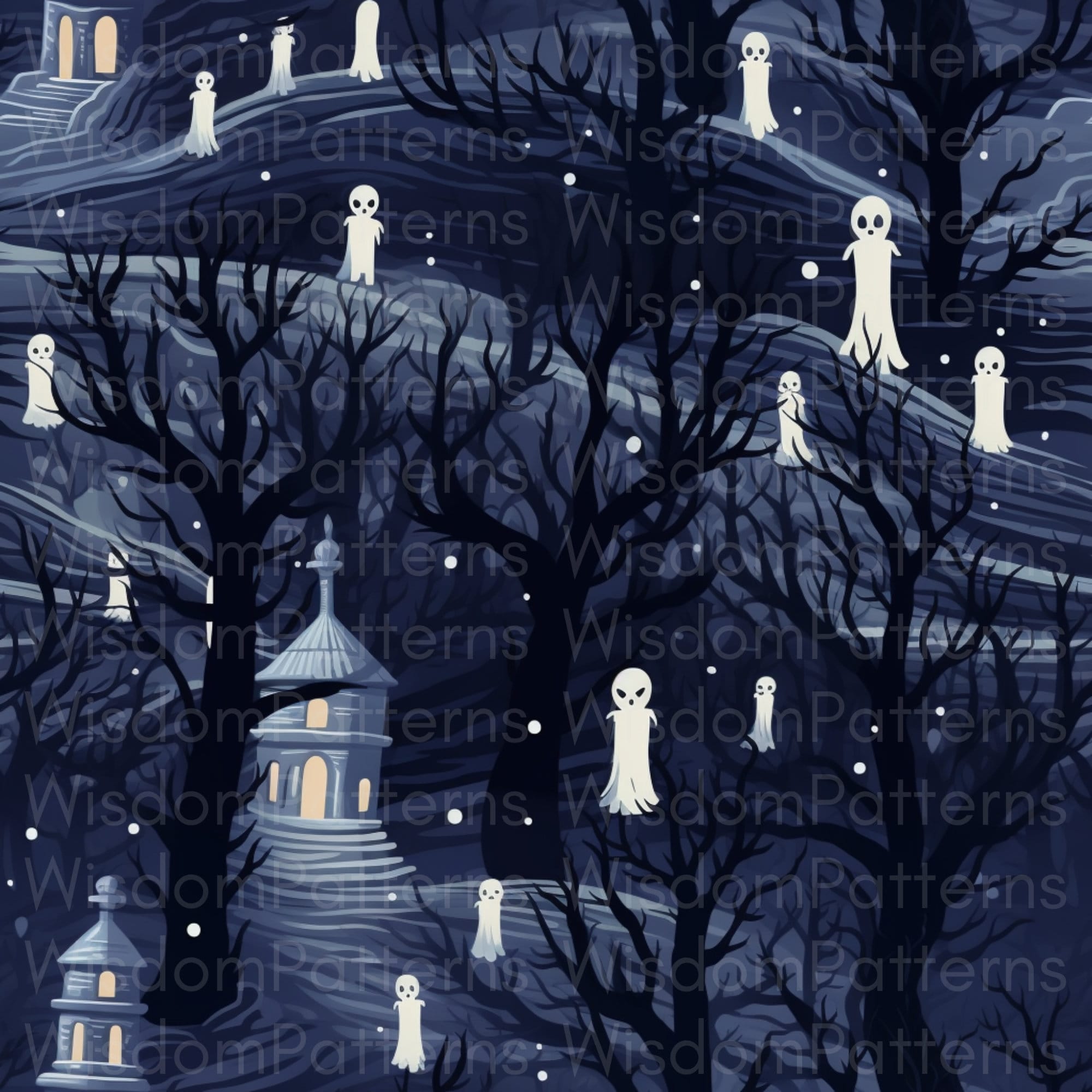 Creepy Graveyard Pattern PNG Instant Download Digital Paper - Etsy