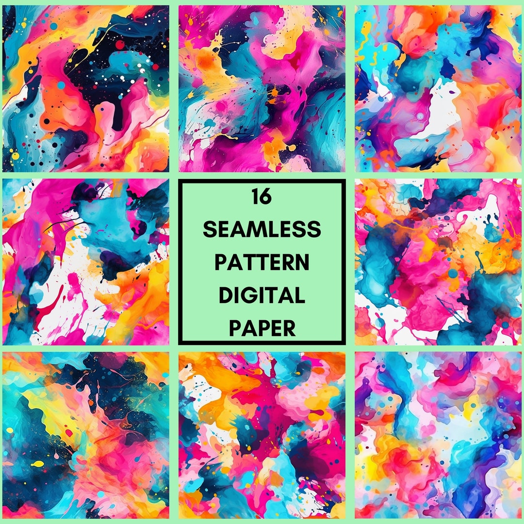 Digital Paper Seamless Pattern Digital Backgrounds PNG Instant Download ...