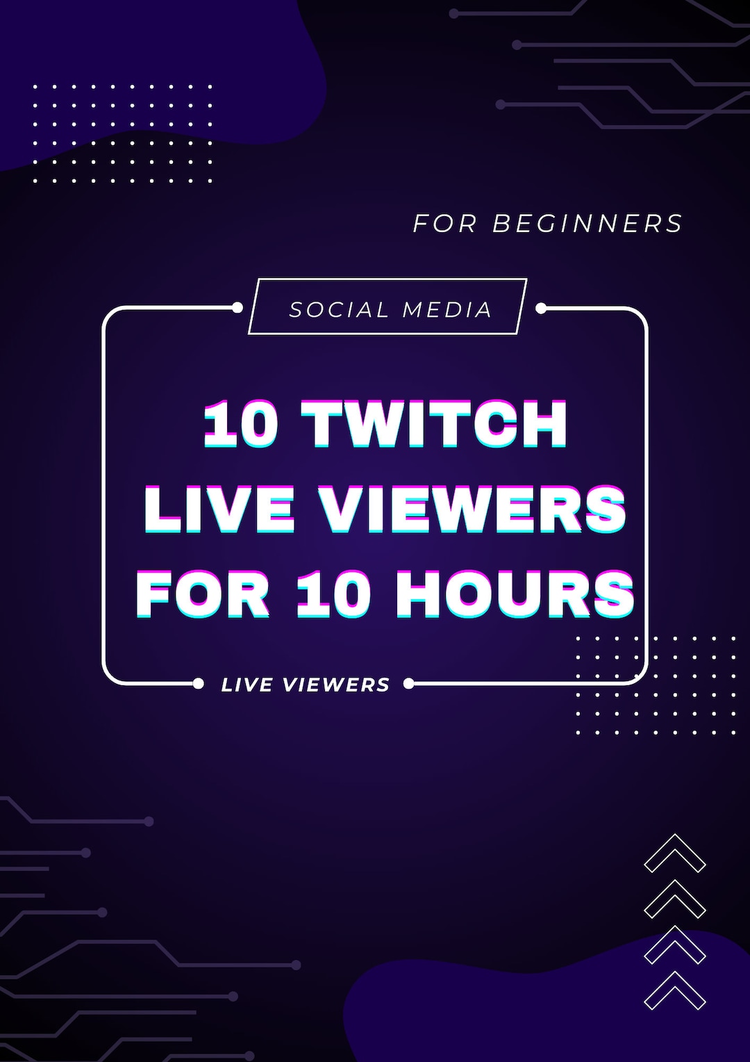 Twitch 10 Live Viewers for 10 Hours - Etsy