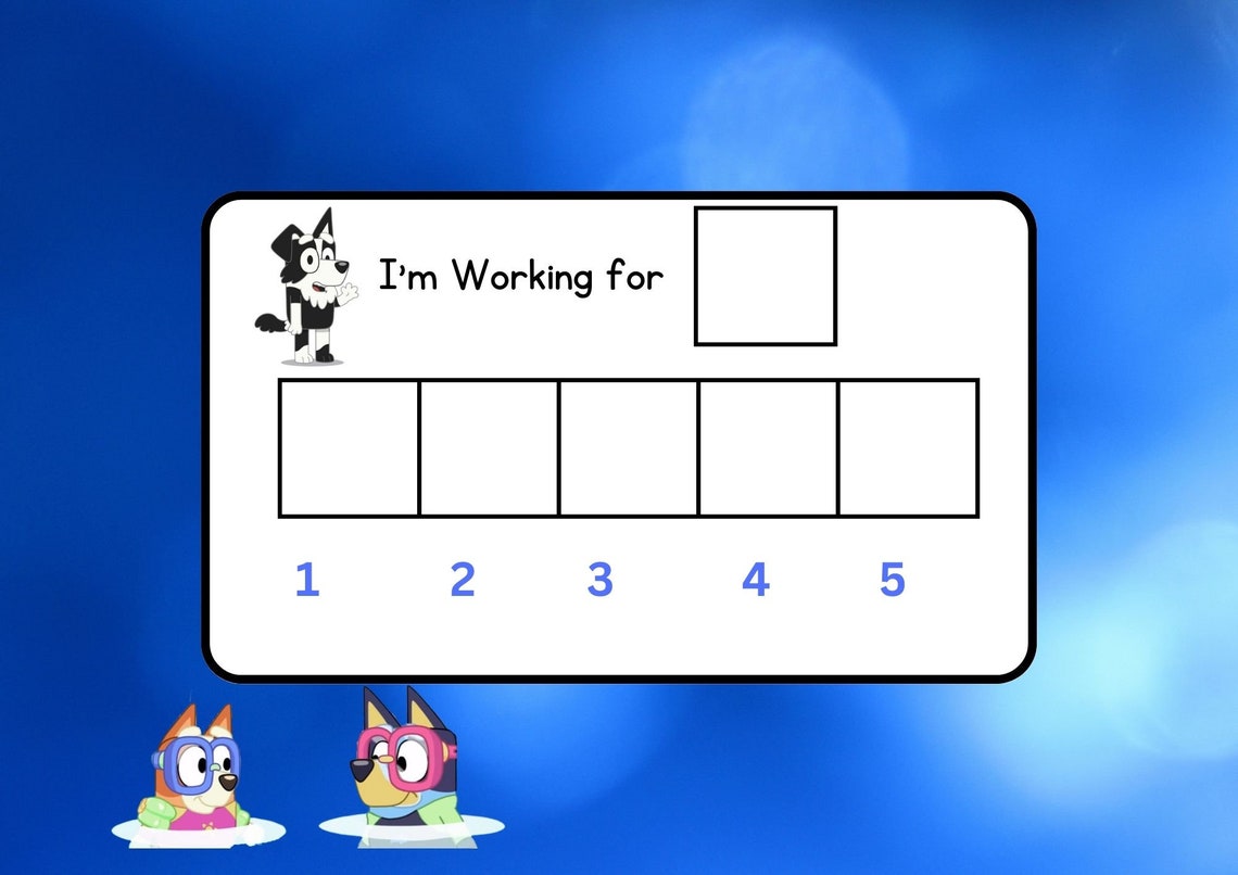 Bluey Visual Support Breathing Board Plus I'm Working for Board ADHD ...