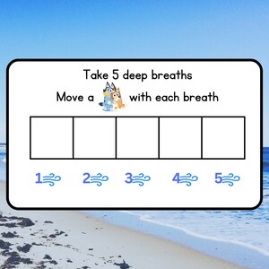 Bluey Visual Support Breathing Board Plus I'm Working for Board ADHD ...