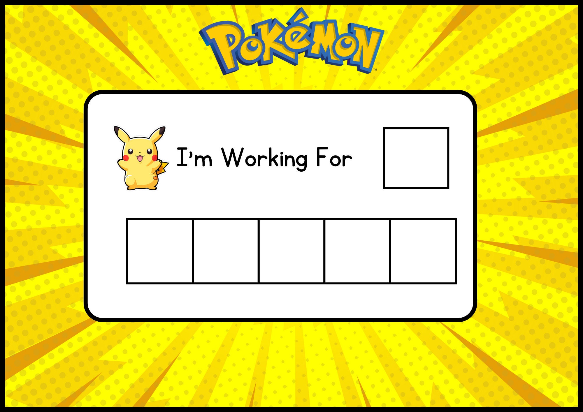 Pokemon Pikachu Deep Breathing Visual Support Tool ADHD ODD Anxiety ...