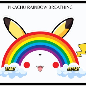 3 Versions: Pokemon Pikachu Evee Rainbow Breathing Coping Skills Deep ...