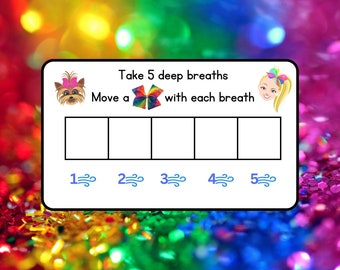 Bluey Visual Support Breathing Board Plus I'm Working for Board ADHD ...