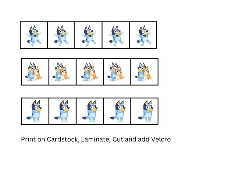 Bluey Visual Support Breathing Board Plus I'm Working for Board ADHD ...
