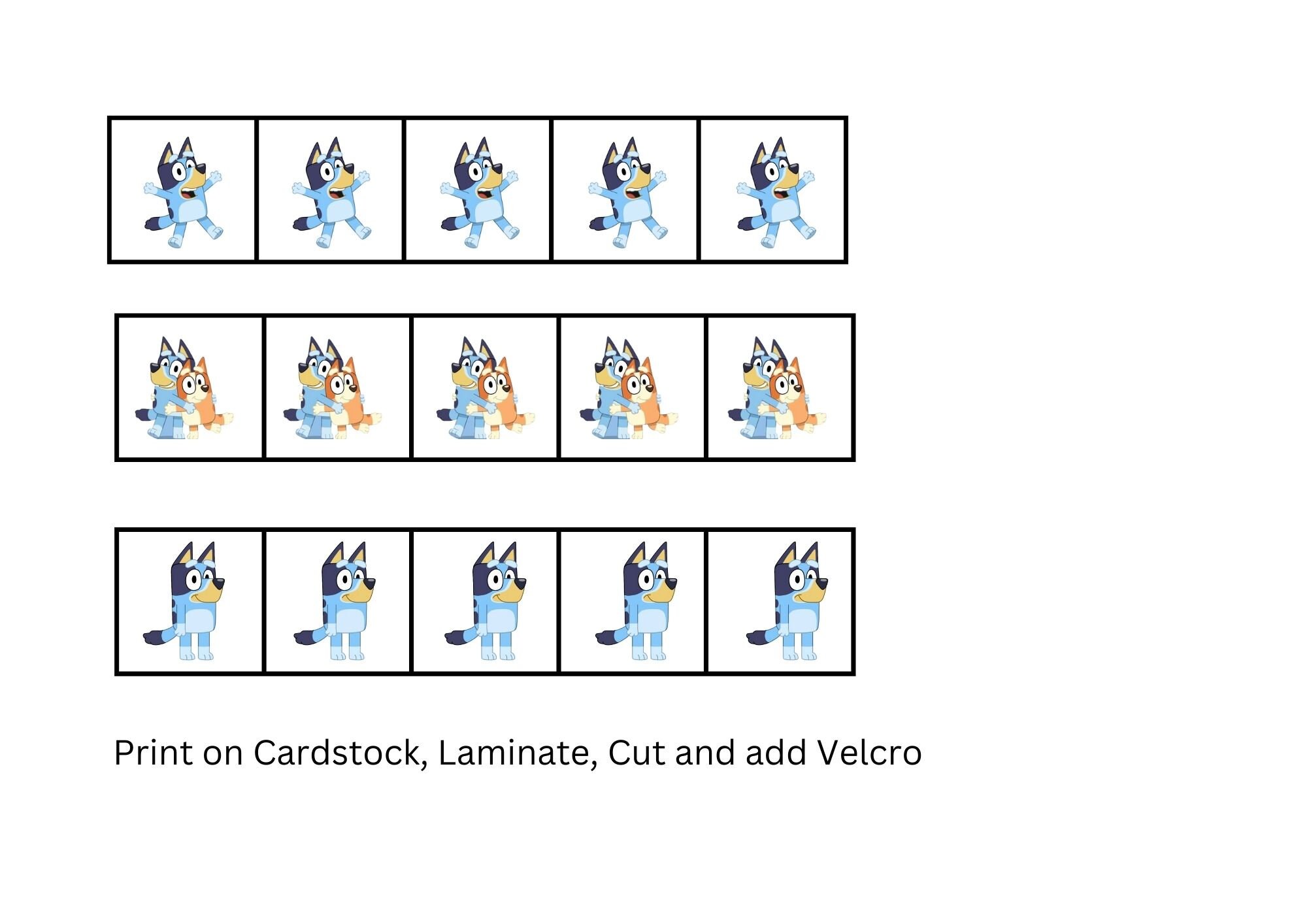 Bluey Visual Support Breathing Board Plus I'm Working for Board ADHD ...