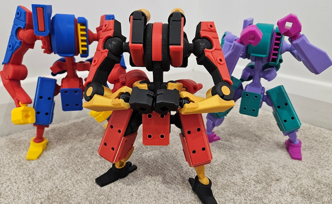 Articulated Mech Robot 3d-printed Posable Action Figure - Etsy