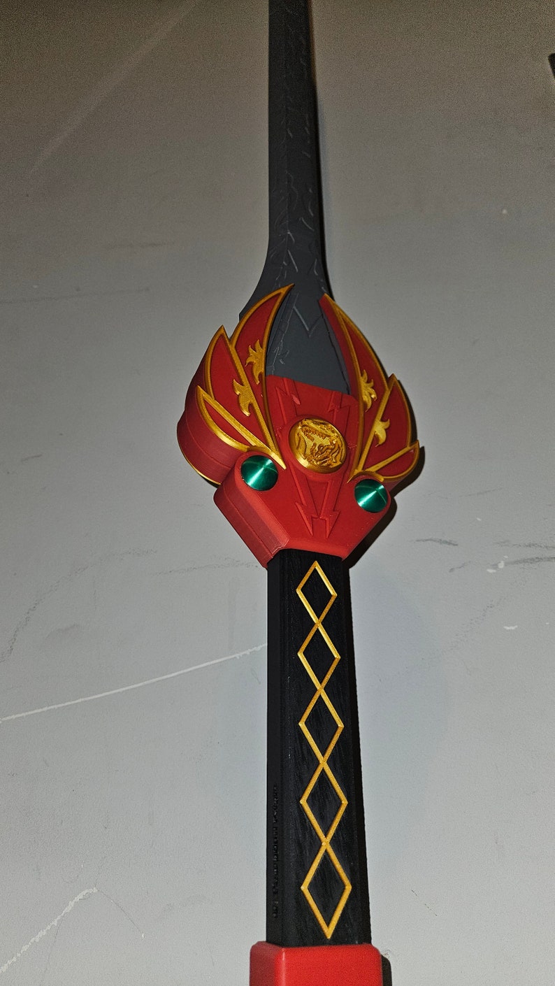 3D Printed Mighty Morphin Power Rangers Power Sword 1:1 Scale Replica ...
