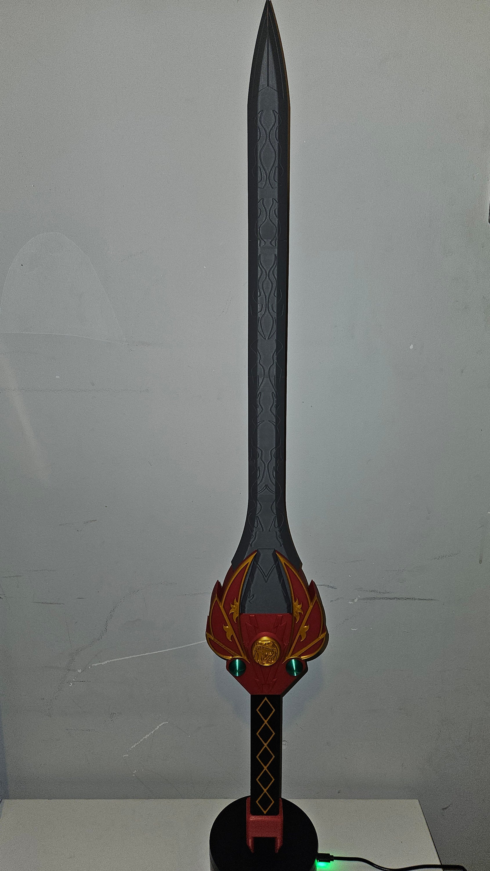 3D Printed Mighty Morphin Power Rangers Power Sword 1:1 Scale Replica ...