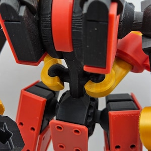 Articulated Mech Robot 3d-printed Posable Action Figure - Etsy