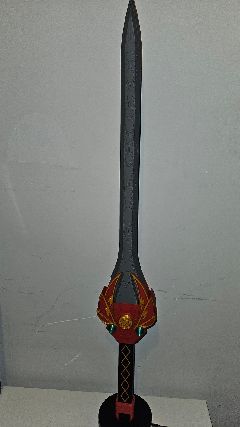 3D Printed Mighty Morphin Power Rangers Power Sword - 1:1 Scale Replica ...