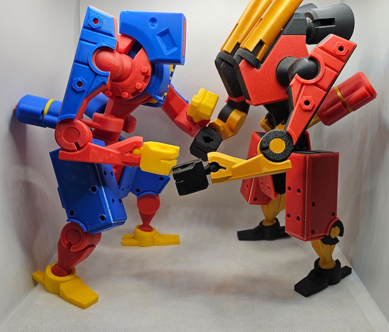 Articulated Mech Robot 3d-printed Posable Action Figure - Etsy