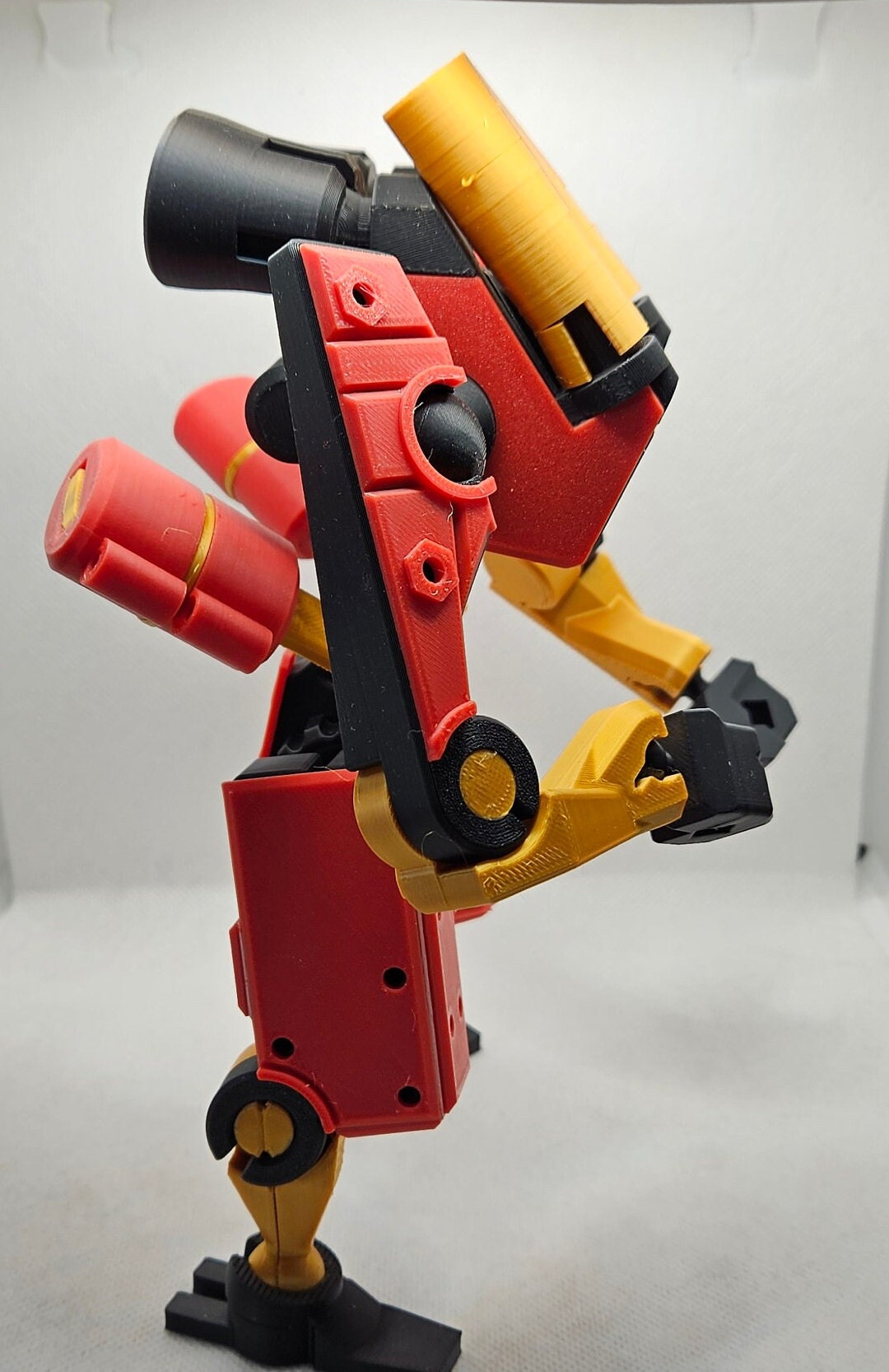 Articulated Mech Robot 3d-printed Posable Action Figure - Etsy
