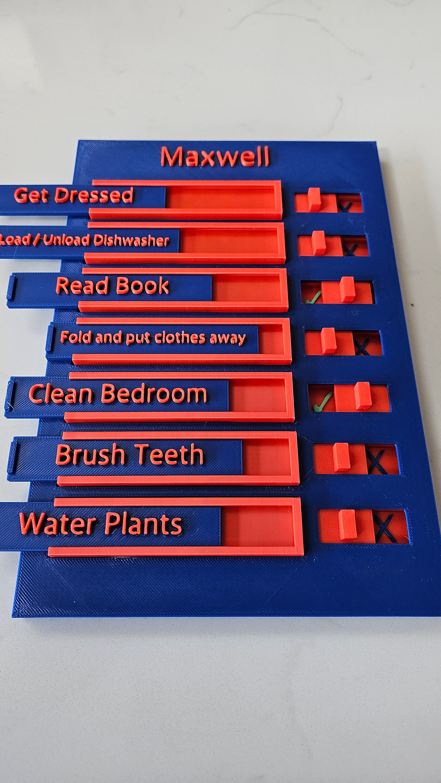 Custom 3D Printed Task/chore Board - Etsy
