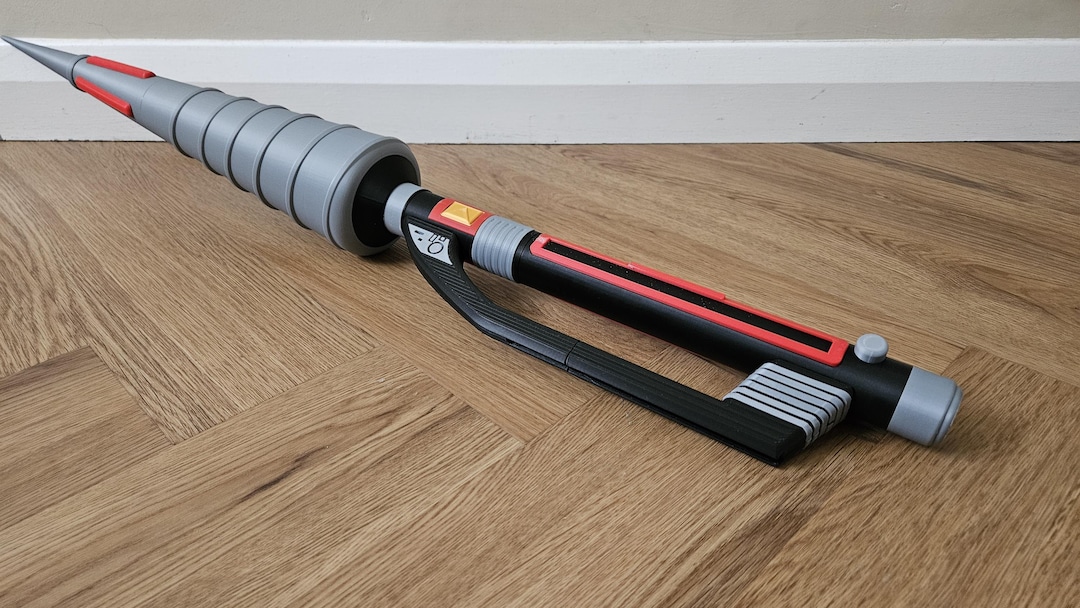 3D Printed Power Rangers in Space - Red Ranger Spiral Saber - 1:1 Scale ...
