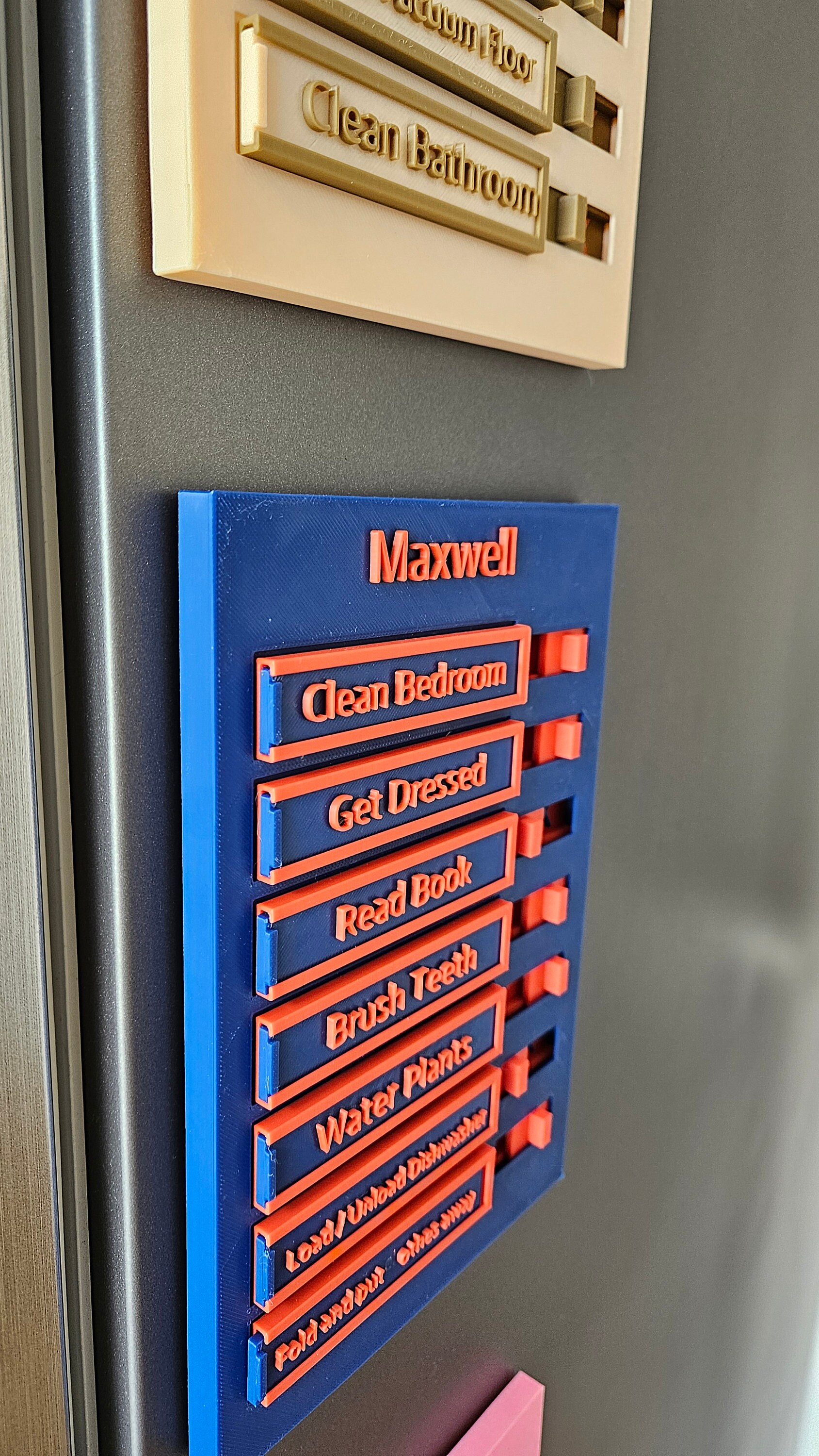 Custom 3D Printed Task/chore Board - Etsy