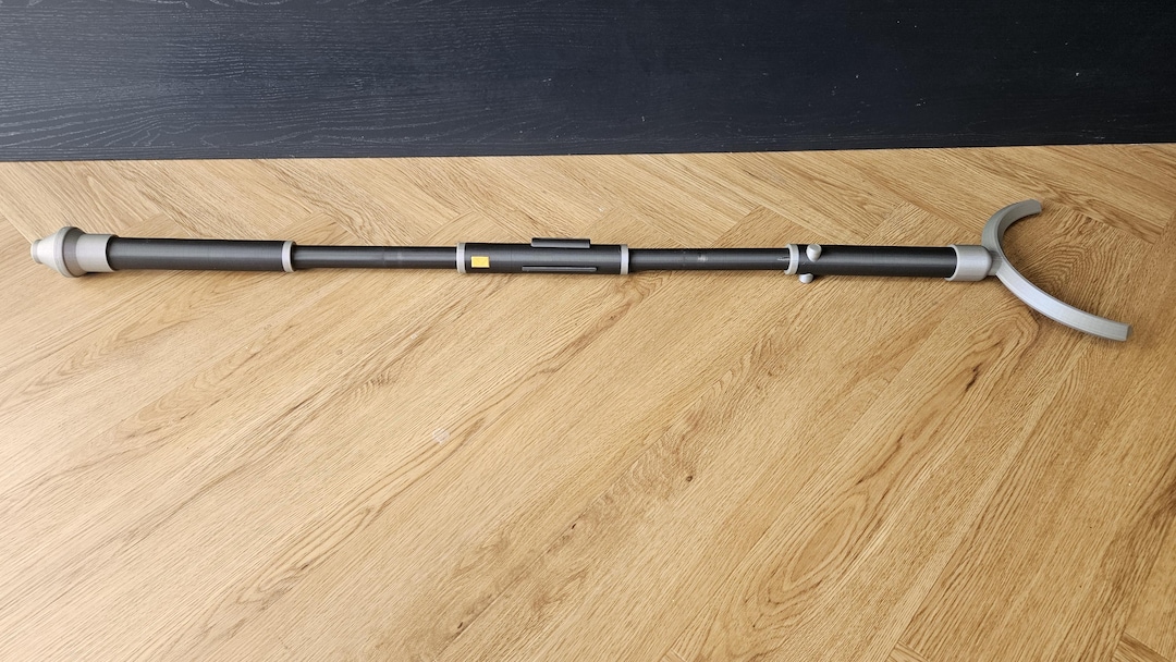 3D Printed Power Rangers in Space - Black Ranger Ranger Lunar Lance - 1 ...